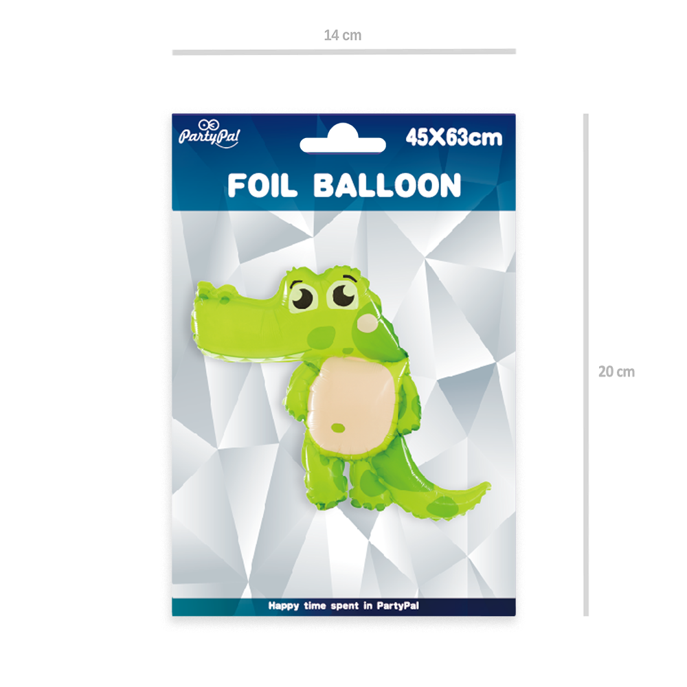 Foil balloon crocodile 45cm x 63cm | Occasion \ Fairs Foil balloons ...