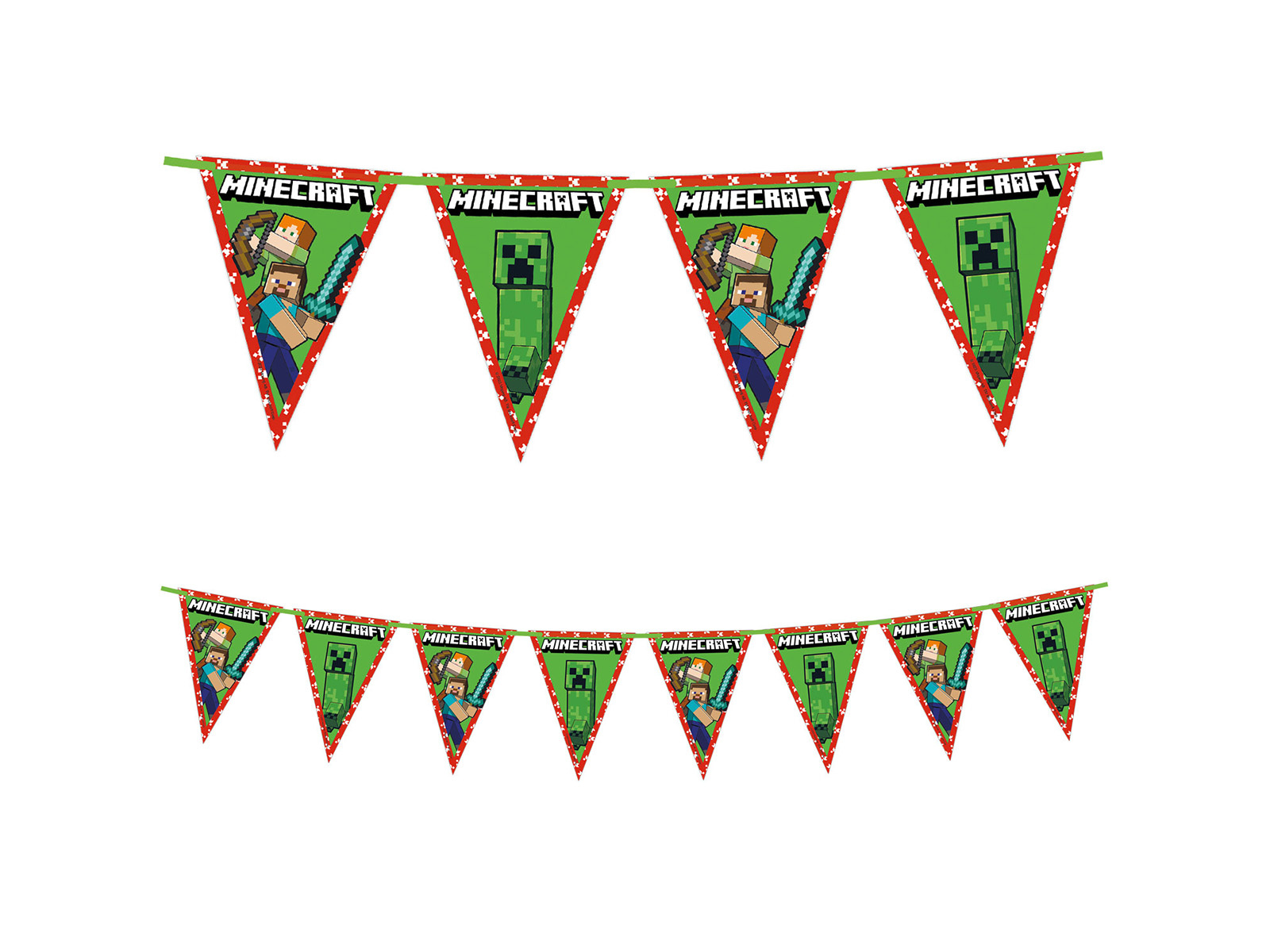Garland, Minecraft flags, 230 cm | Decorations \ Hall Decoration ...