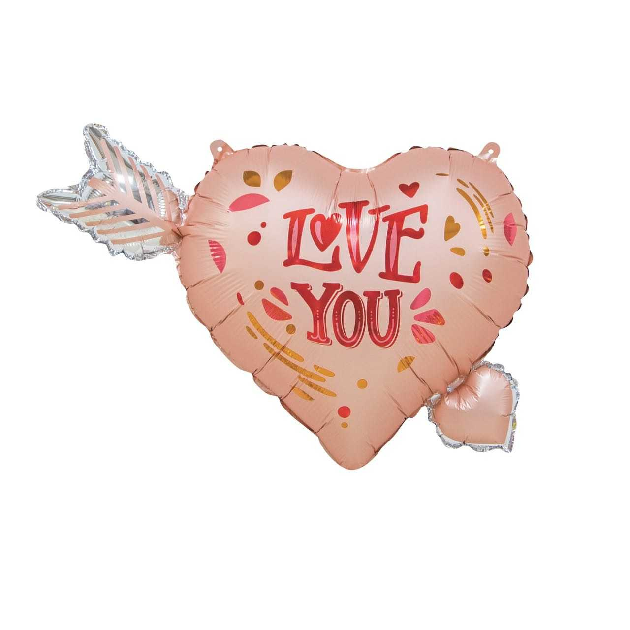 Balon foliowy Love You, serce ze strzałą, 69x54cm | Okazje \ Walentynki ...