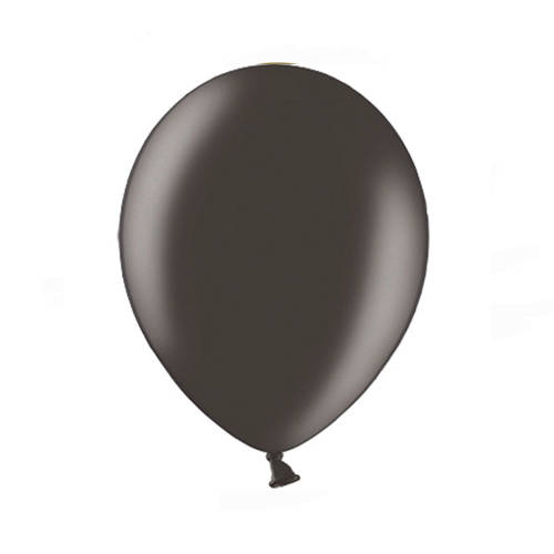 Balon lateksowe D5 Metallic Black czarne 12cm, 100 szt. | Balony ...